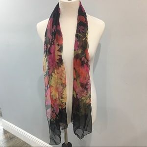 Vintage | Accessories | Vintage Sheer Floral Scarf | Poshmark